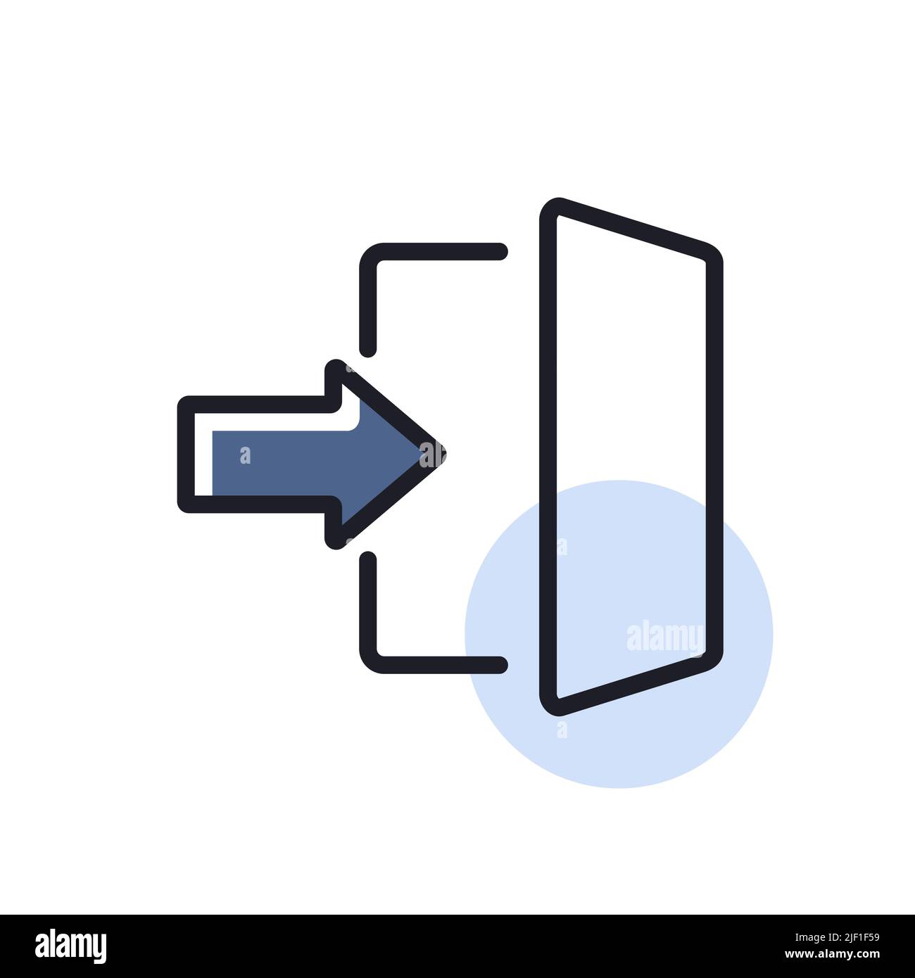 Login flat icon in trendy flat style. E-commerce sign. Graph symbol for ...