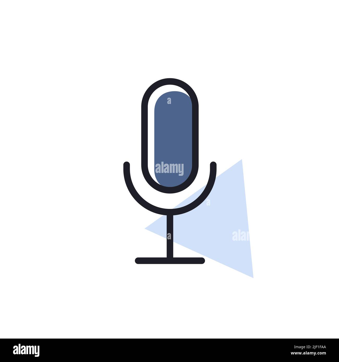 Record microphone mic vector icon. E-commerce sign. Graph symbol for ...