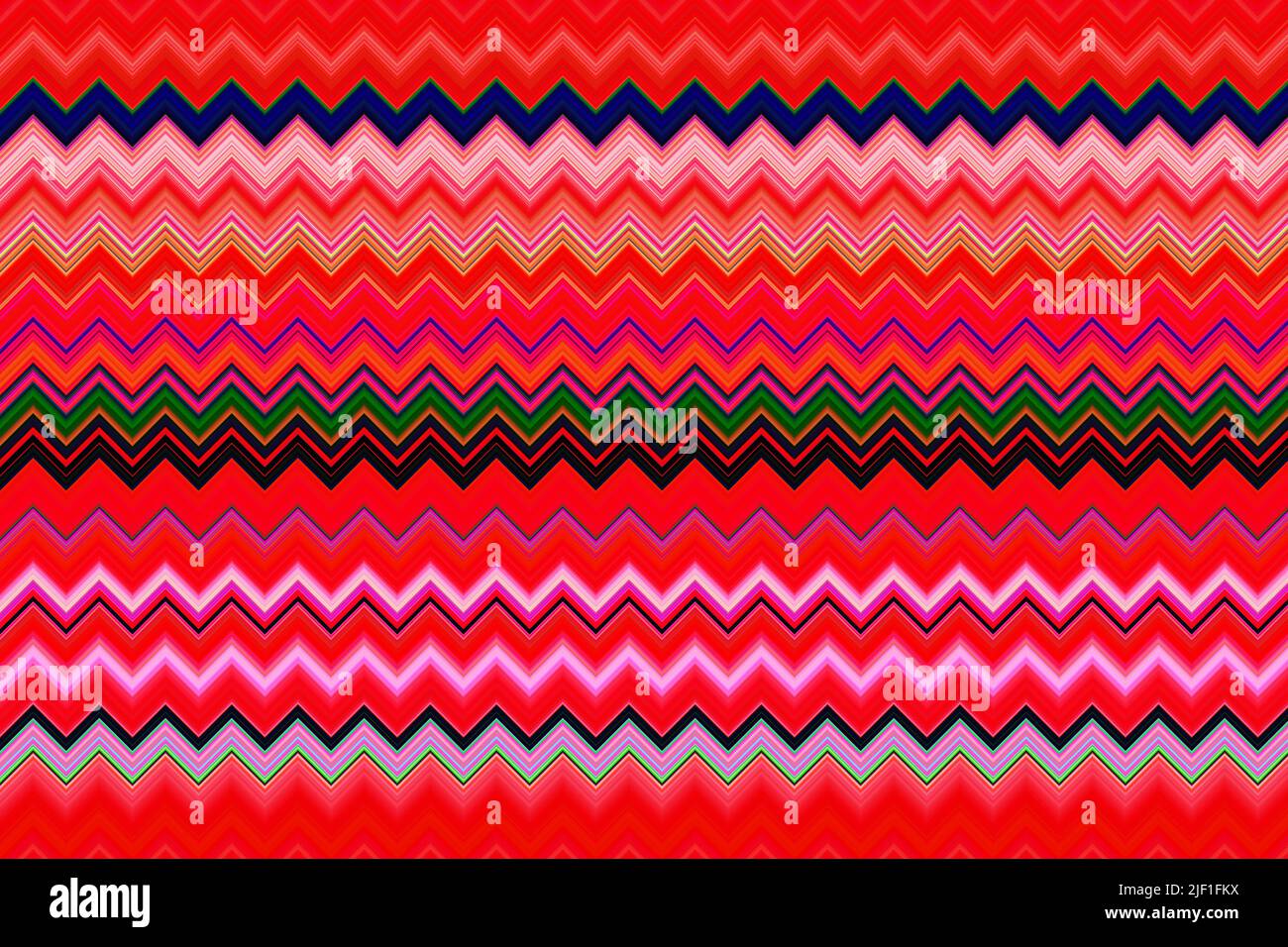 Abstract and contemporary digital art zigzag design Stock Photo - Alamy