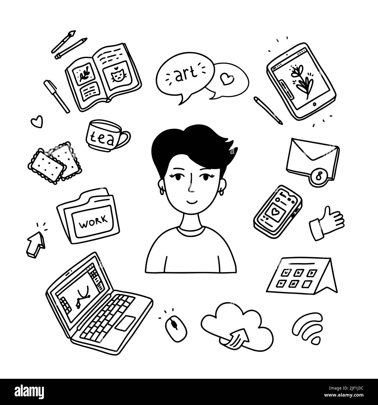 Blogging girl Black and White Stock Photos & Images - Alamy