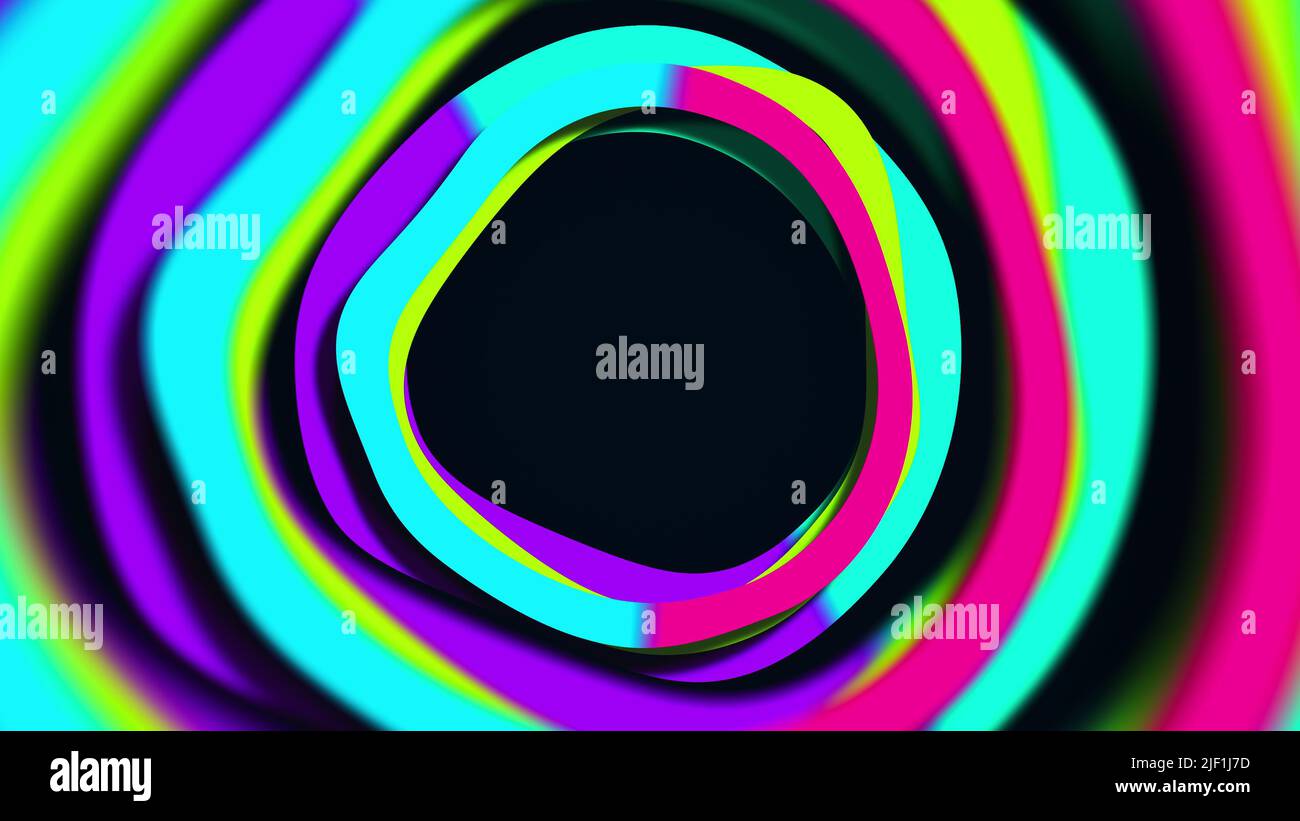 Colorful tunnel. Computer generated 3d render Stock Photo - Alamy