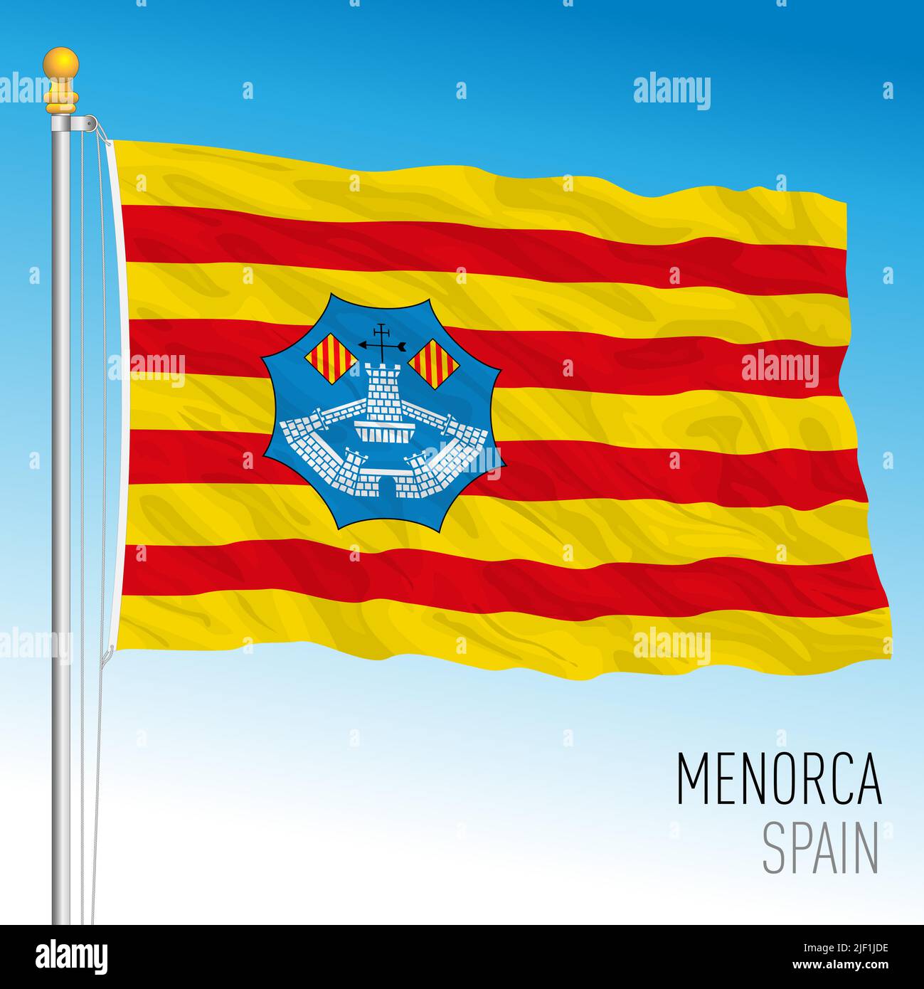 Menorca beach Stock Vector Images - Alamy
