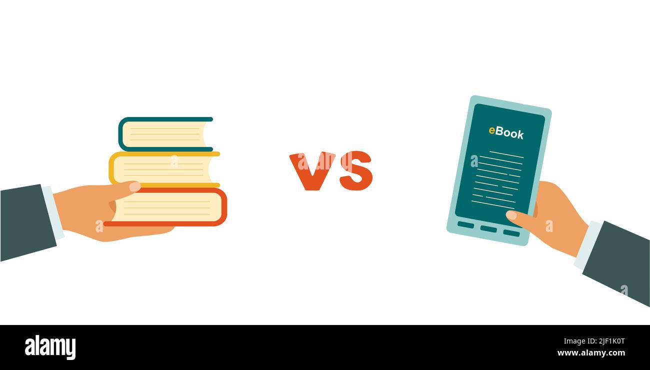 Book versus smartphone hi-res stock photography and images - Alamy