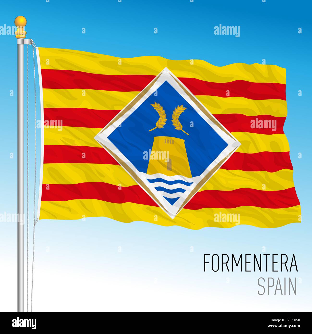 Formentera flag Stock Vector Images - Alamy
