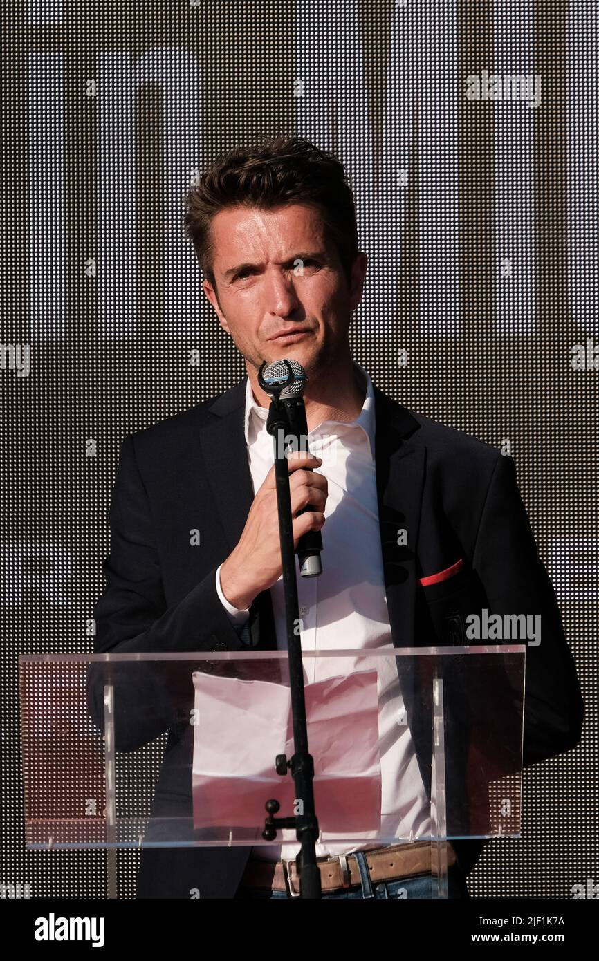 Illustration shows Standard's commercial director Benjamin Mignot ...