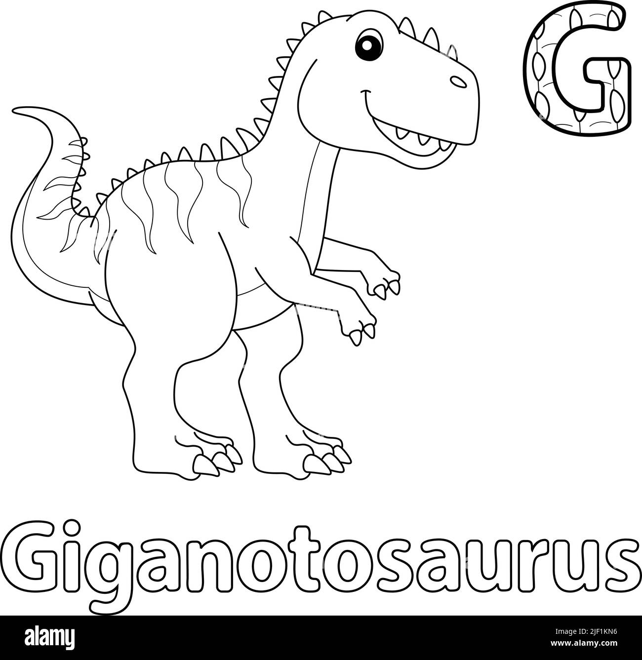 Giganotosaurus Colouring Sheet