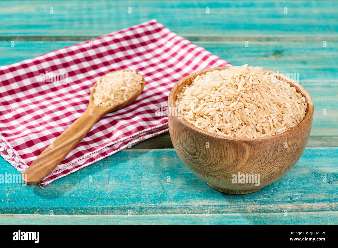Organic Raw Brown Rice - Basic Cereal For Food Stock Photo - Alamy