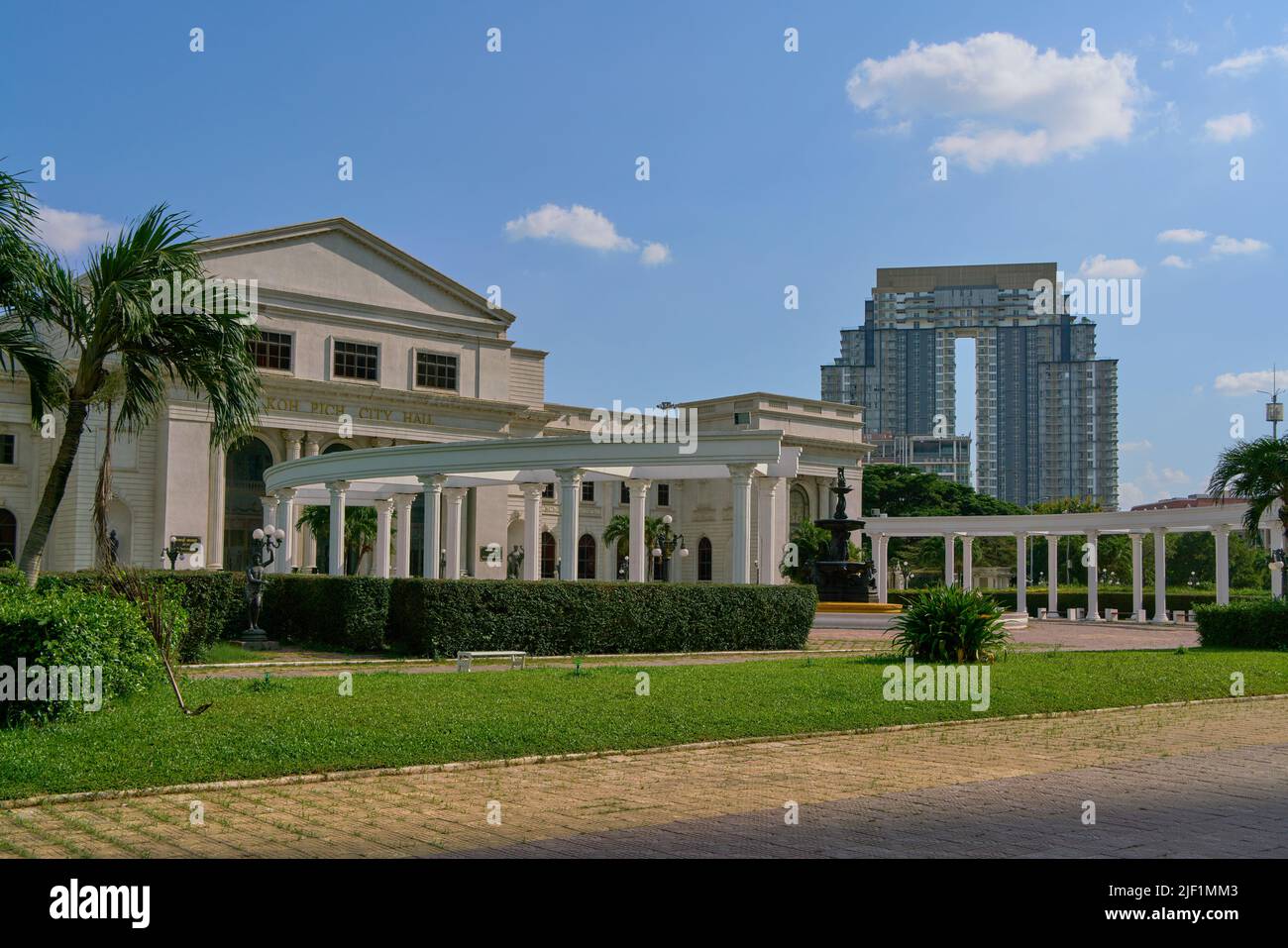 Diamond Island Park in Phnom Penh Stock Photo - Alamy