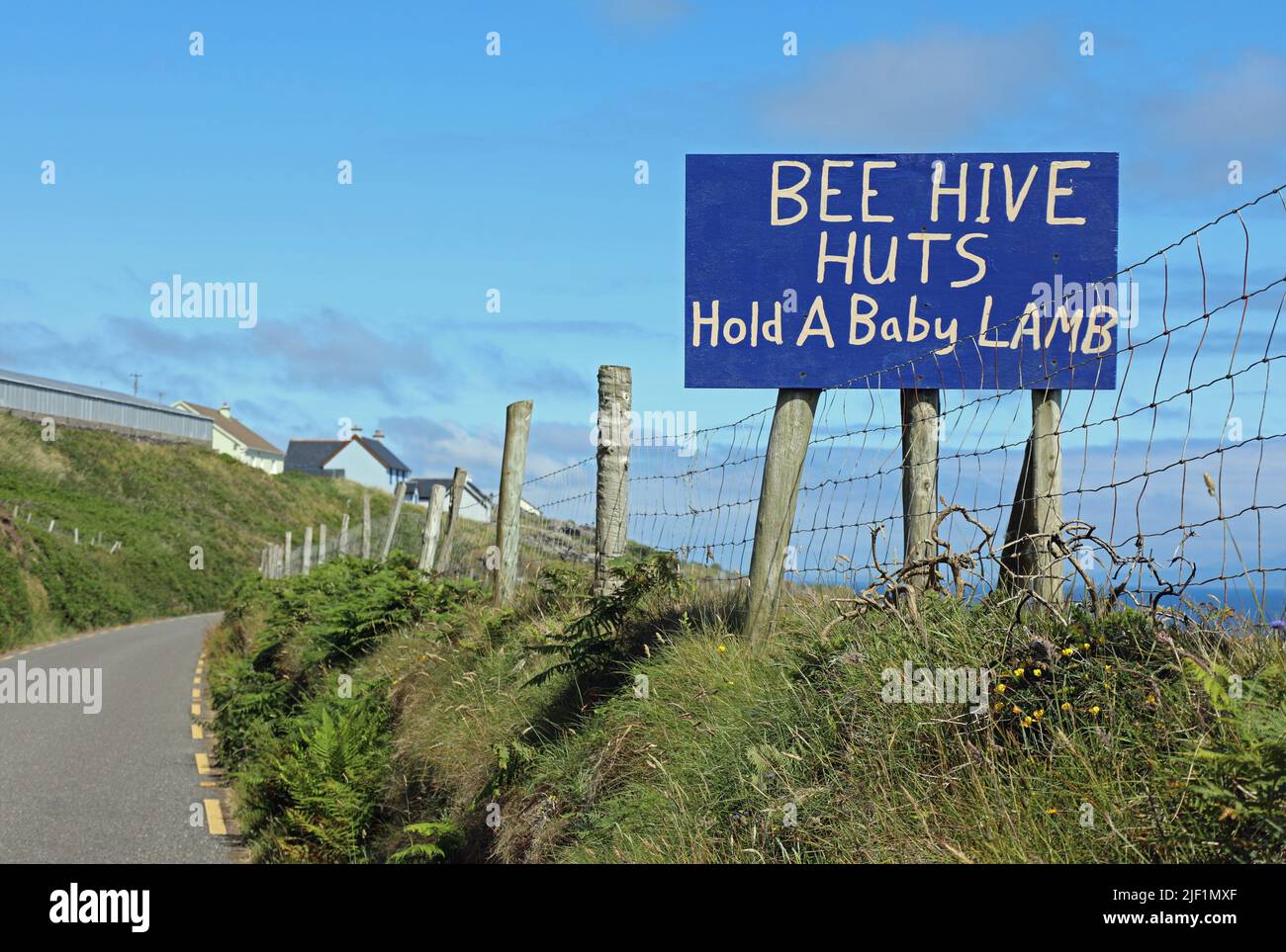 Tourist attraction sign near Dingle in rural Ireland Stock Photo - Alamy