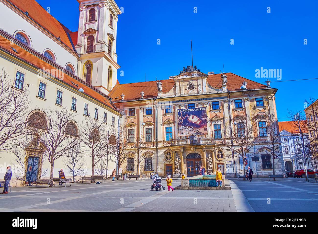 BRNO, CZECH REPUBLIC - MARCH 10, 2022: The great baroque style Governor ...