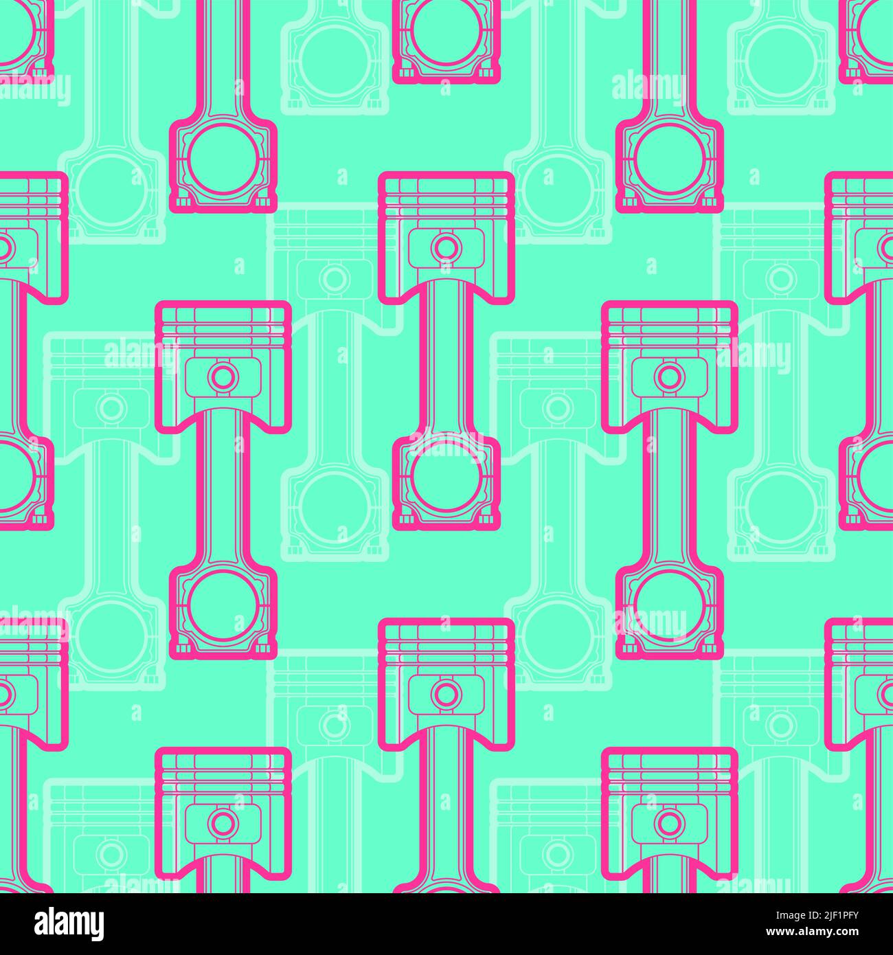 Engine piston pattern seamless. motorcycle pistons background. Car ...