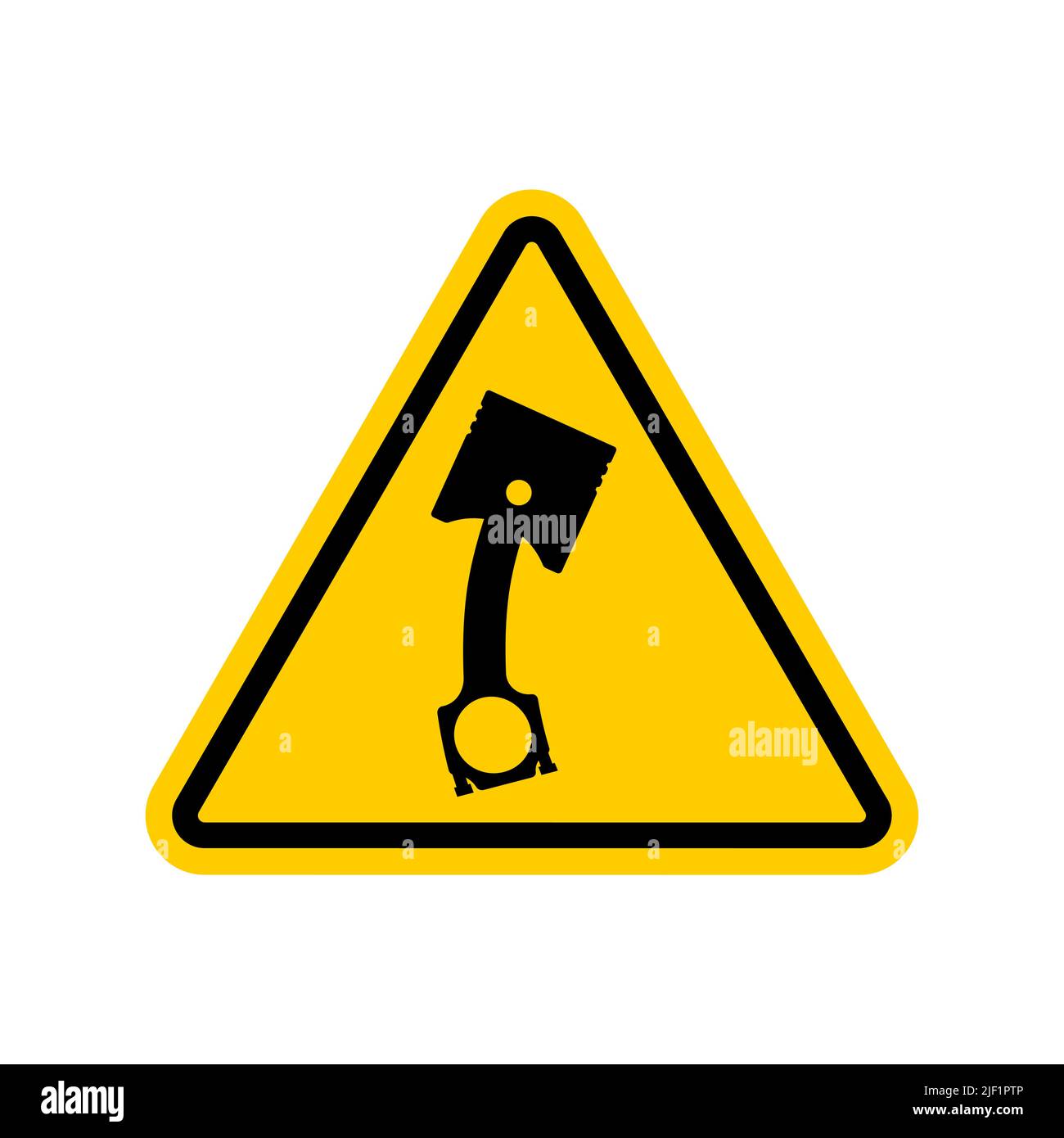 Attention Broken Engine piston. Caution bended and malfunction ...