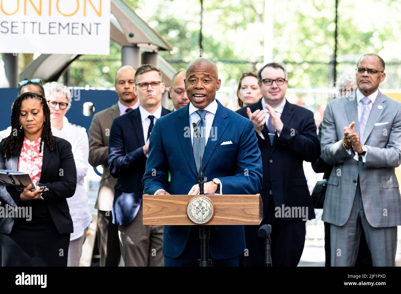New York City, United States. 28th June, 2022. New York City Mayor Eric ...