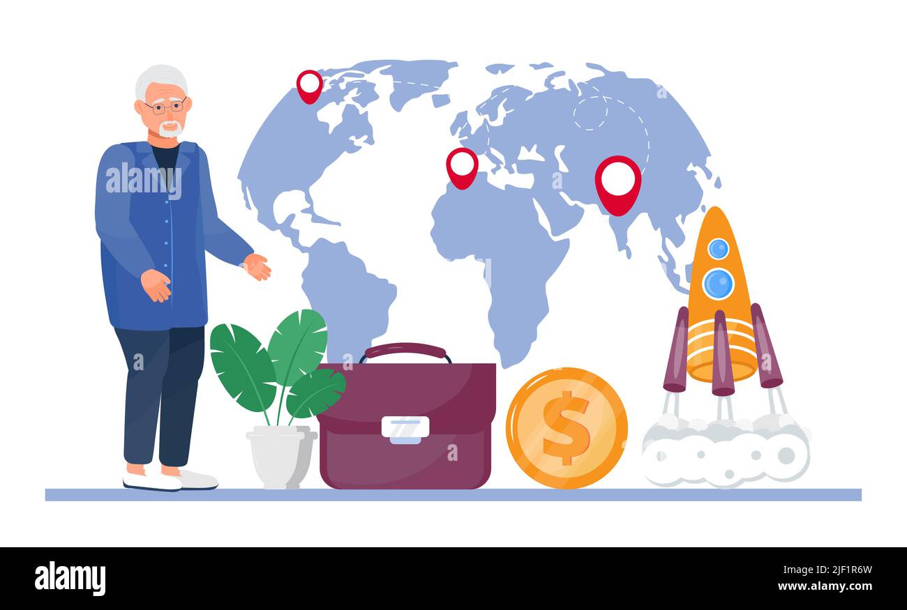 Digital nomad world map hi-res stock photography and images - Alamy