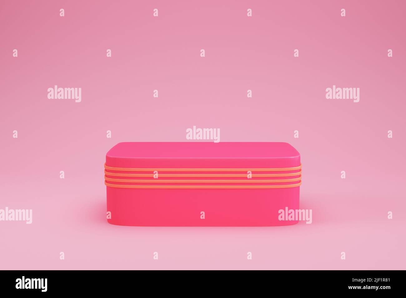 Pink rectangle pedestal for product display. 3d render Stock Photo - Alamy