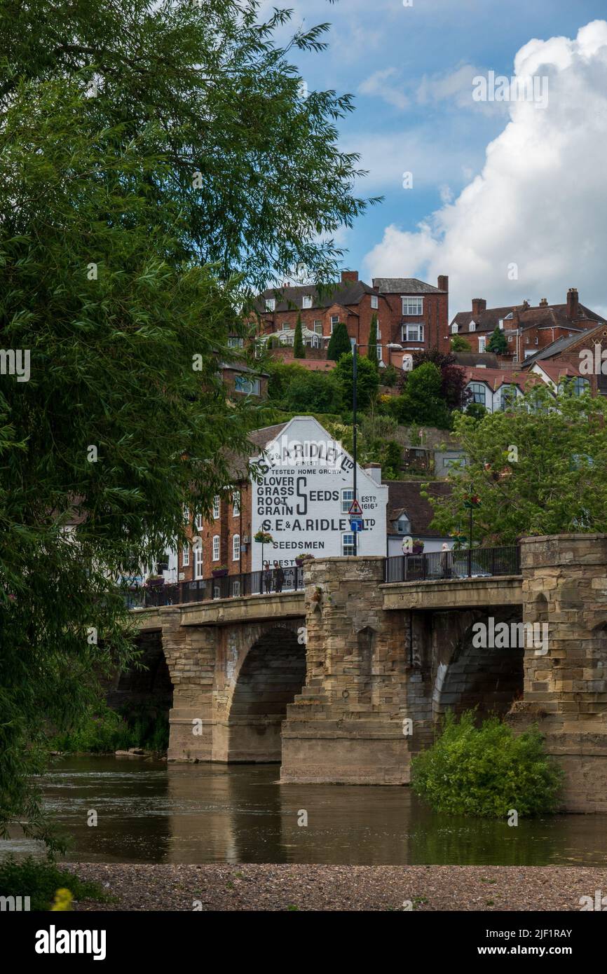 Bridgnorth, River Severn, Bridge Stock Photo - Alamy