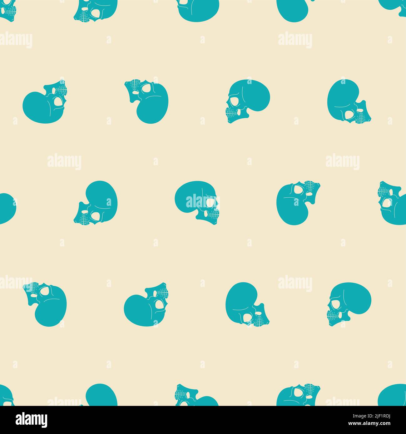 Skull pattern seamless. skeleton head background. bone texture Stock ...