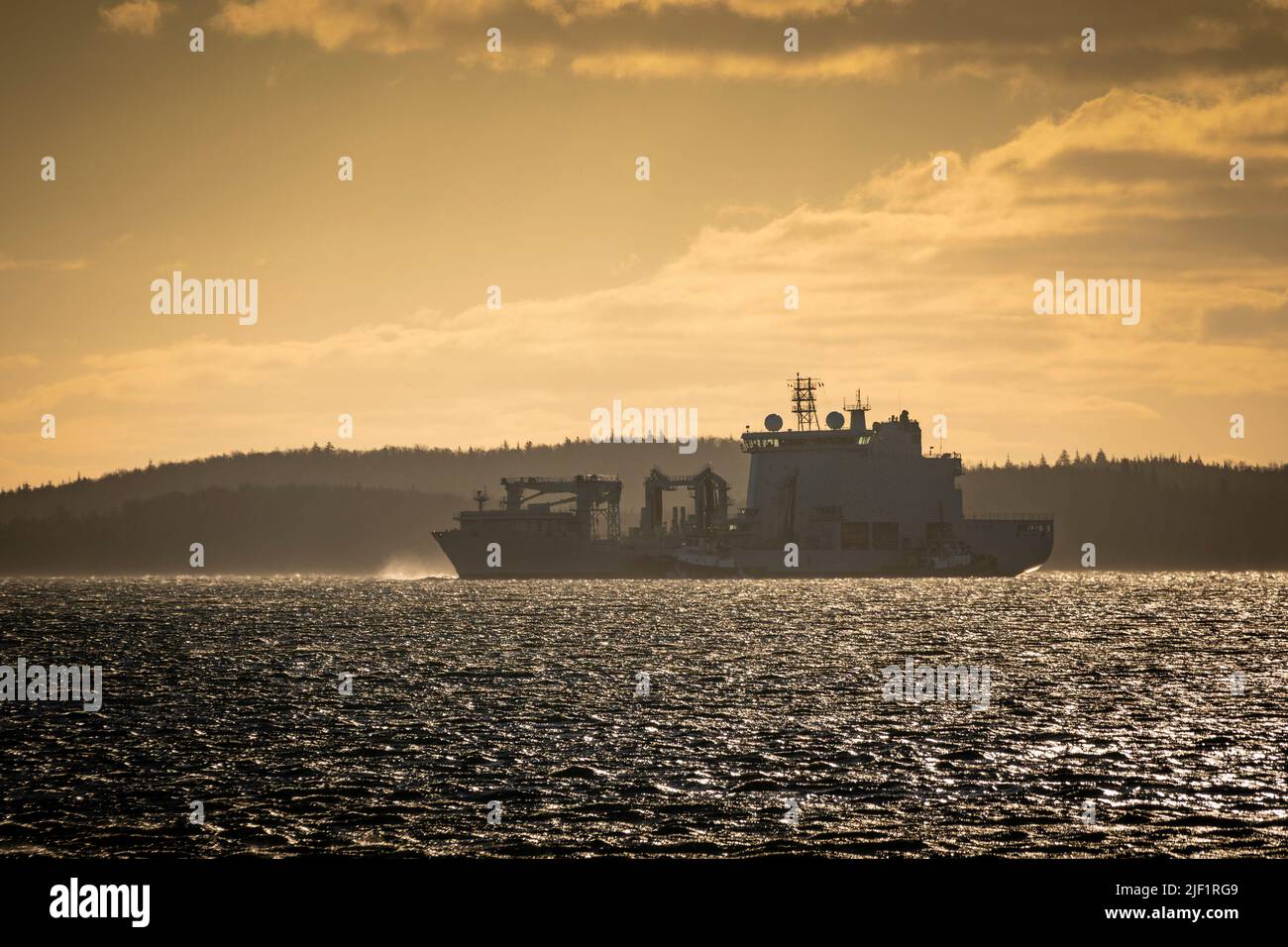 Leased Royal Canadian Navy supply vessel MV Asterix, owned by Federal ...