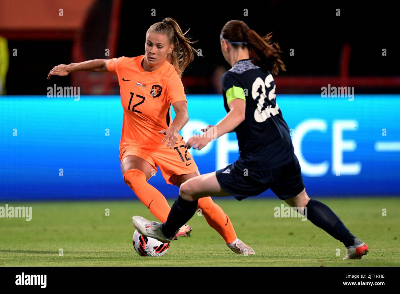 Enschede - (lr) Victoria Pelova of Holland Women, Anna Pilipenko of ...