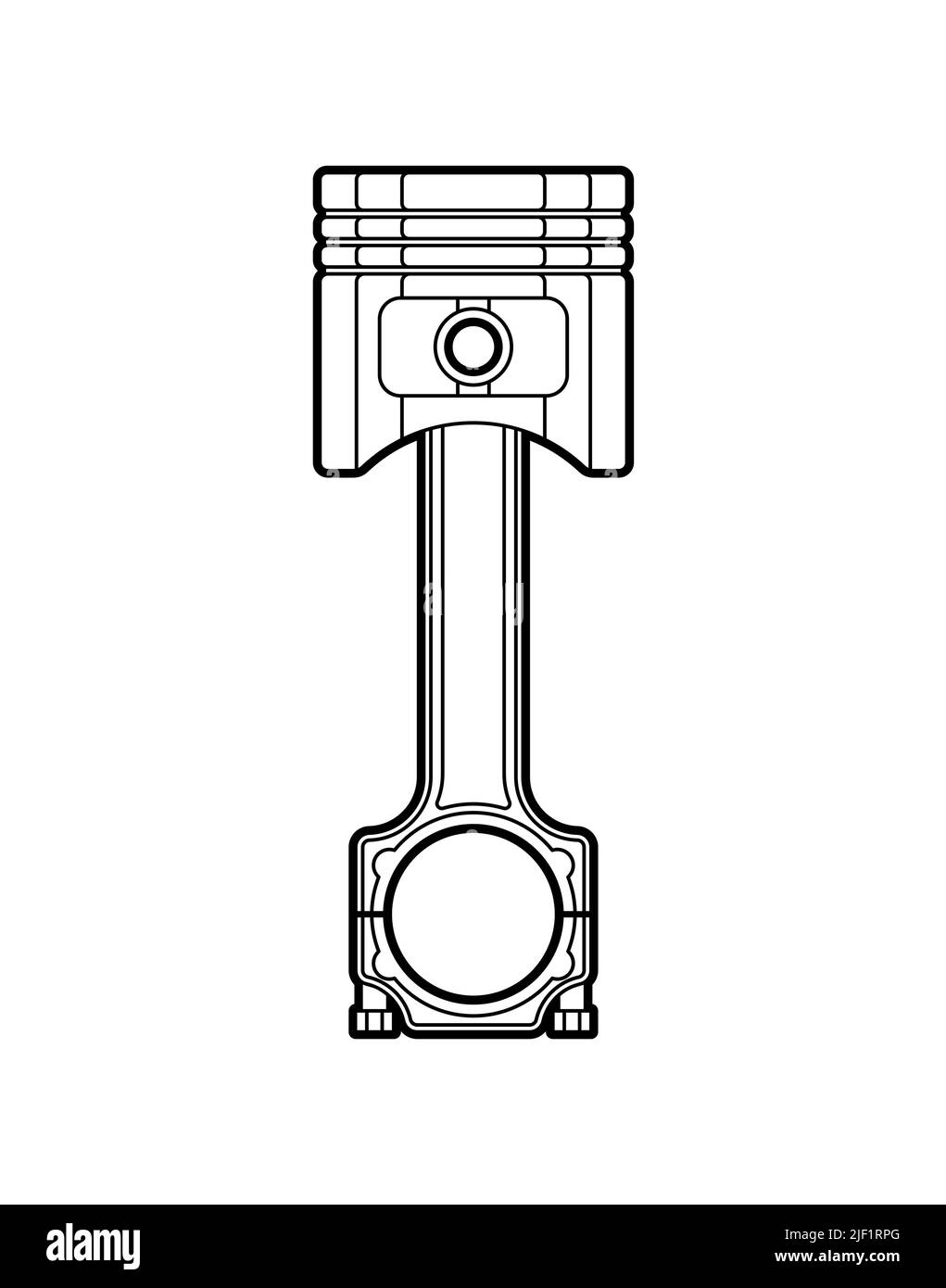 Engine piston isolated sign. motorcycle pistons icon. Car workshop ...