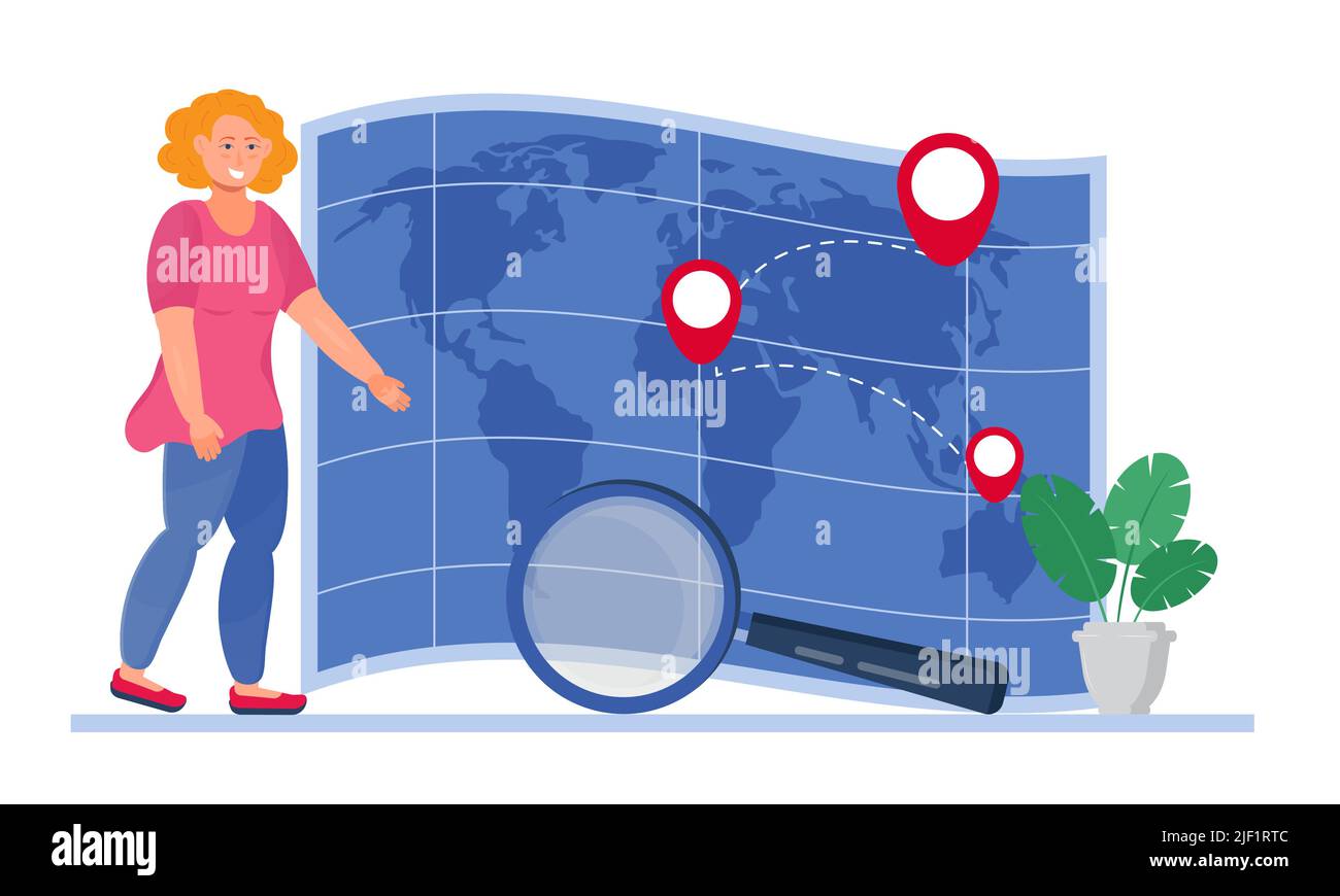 Digital nomad world map hi-res stock photography and images - Alamy