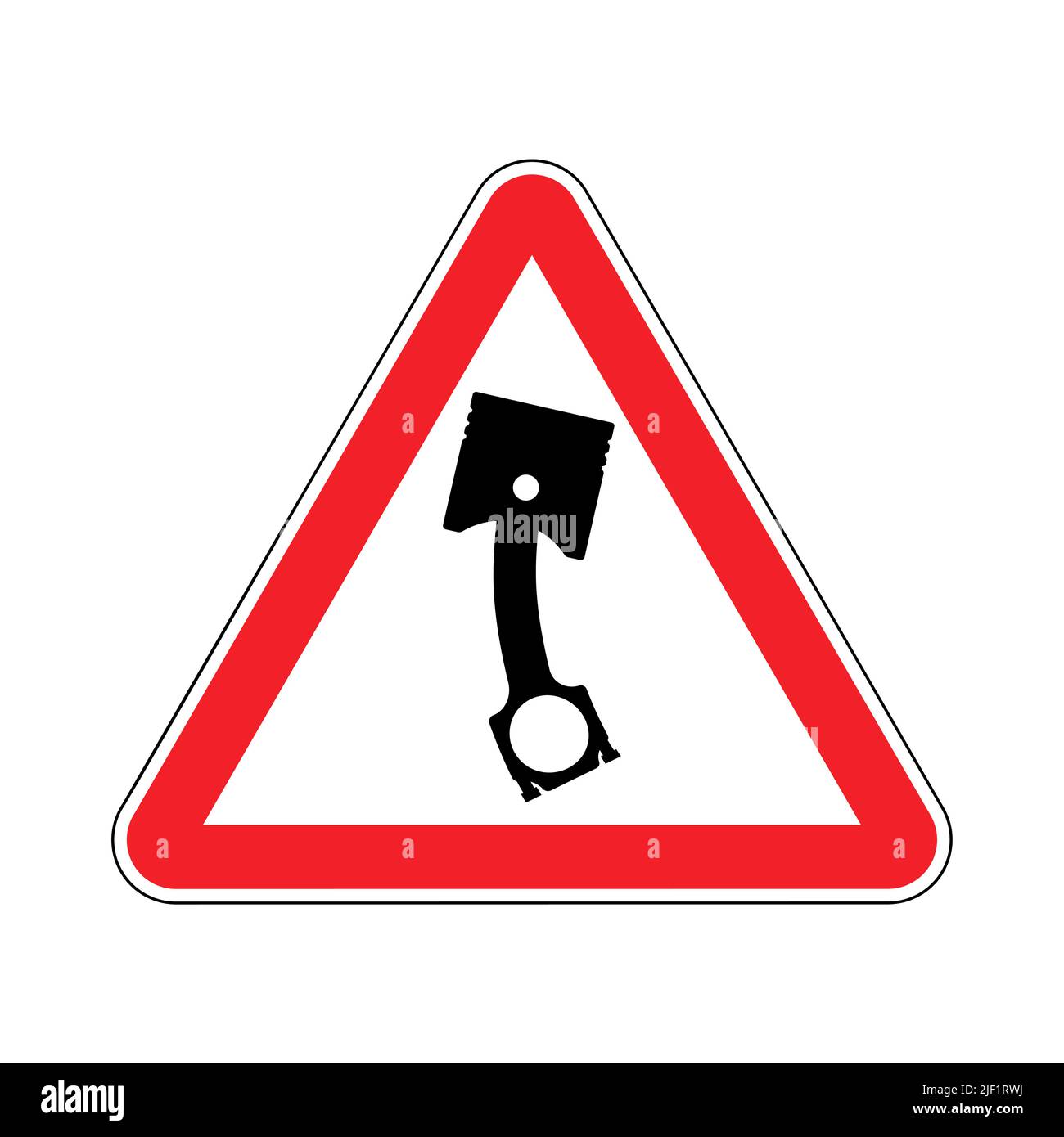 Attention Broken Engine piston. Caution bended and malfunction ...
