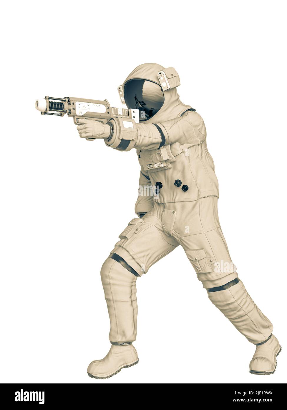 Astronaut Guy With Gun