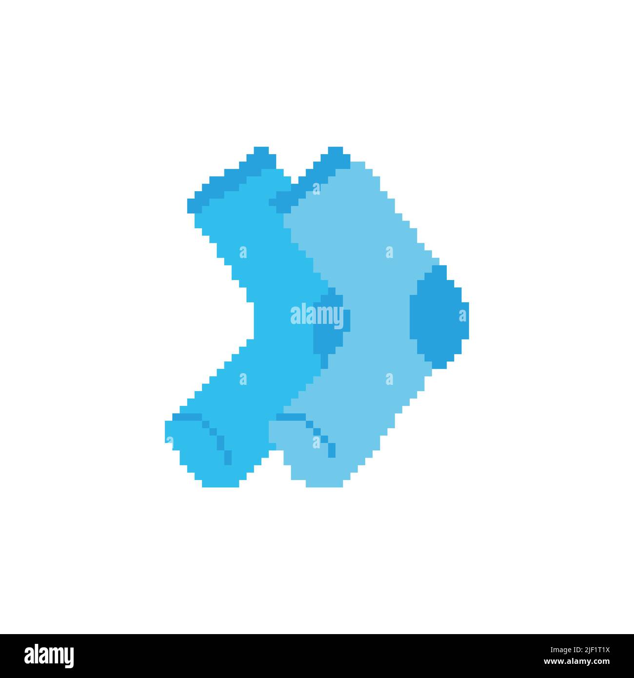 Socks pixel art. Sock 8 bit. pixelated vector illustration Stock Vector ...