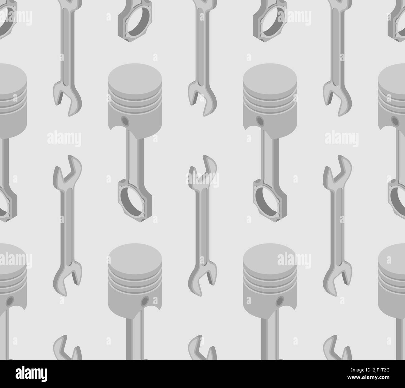 Engine piston and Wrench pattern seamless. motorcycle pistons ...