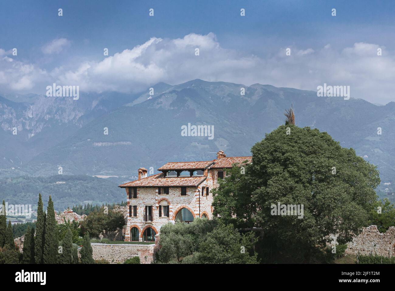 Beautiful hills Panorama in Italy Stock Photo - Alamy