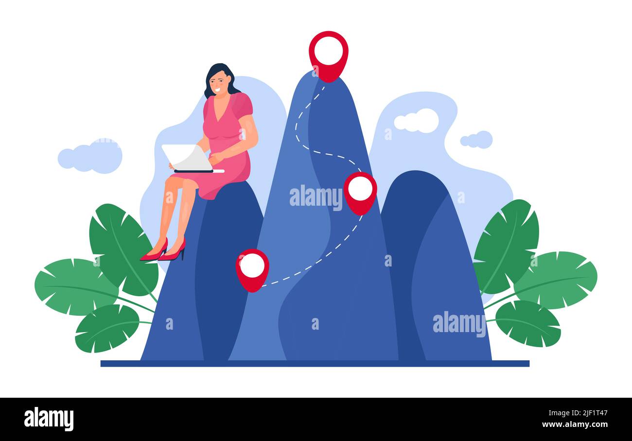 Digital nomad world map hi-res stock photography and images - Alamy