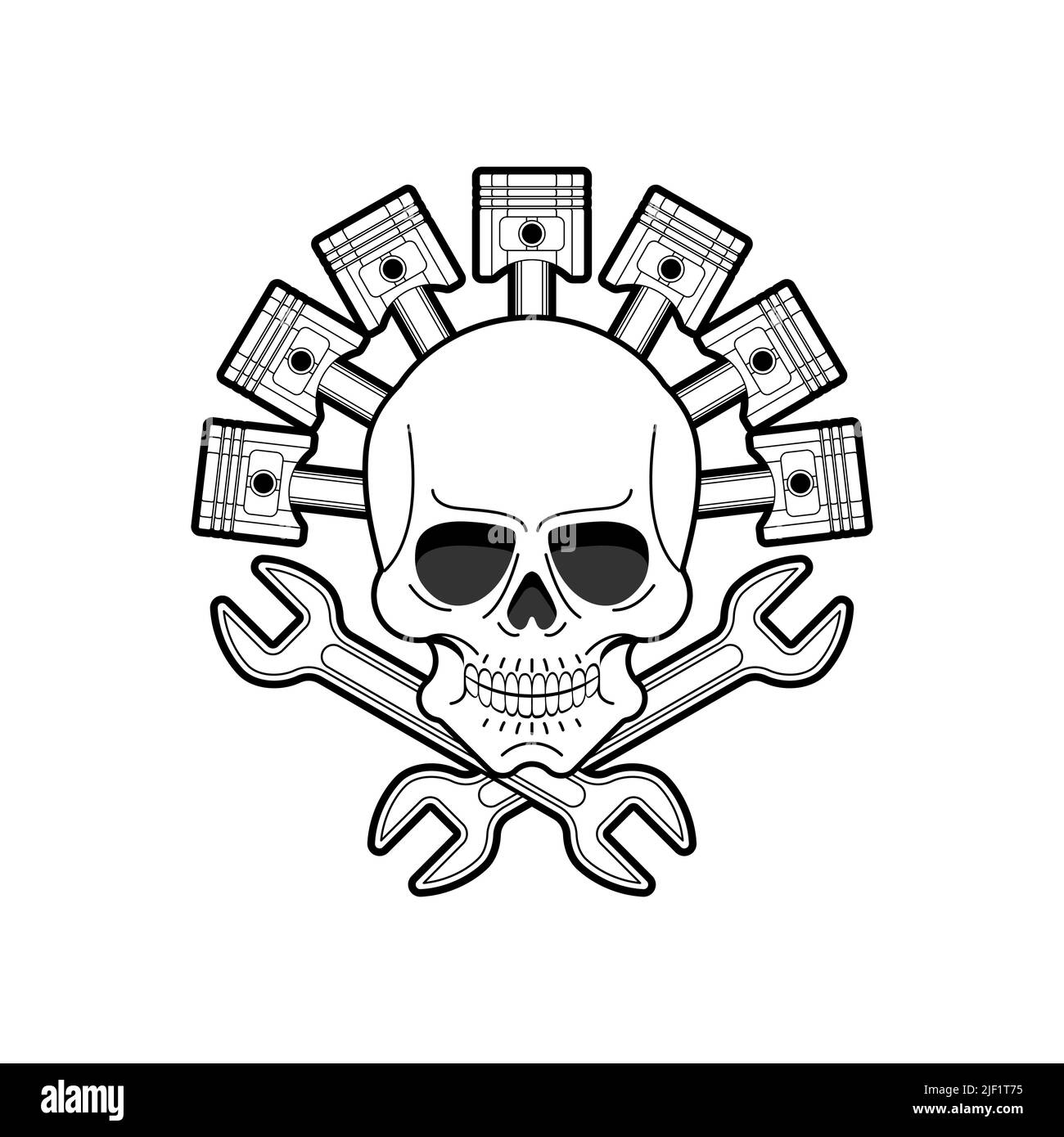 Piston head Stock Vector Images - Alamy