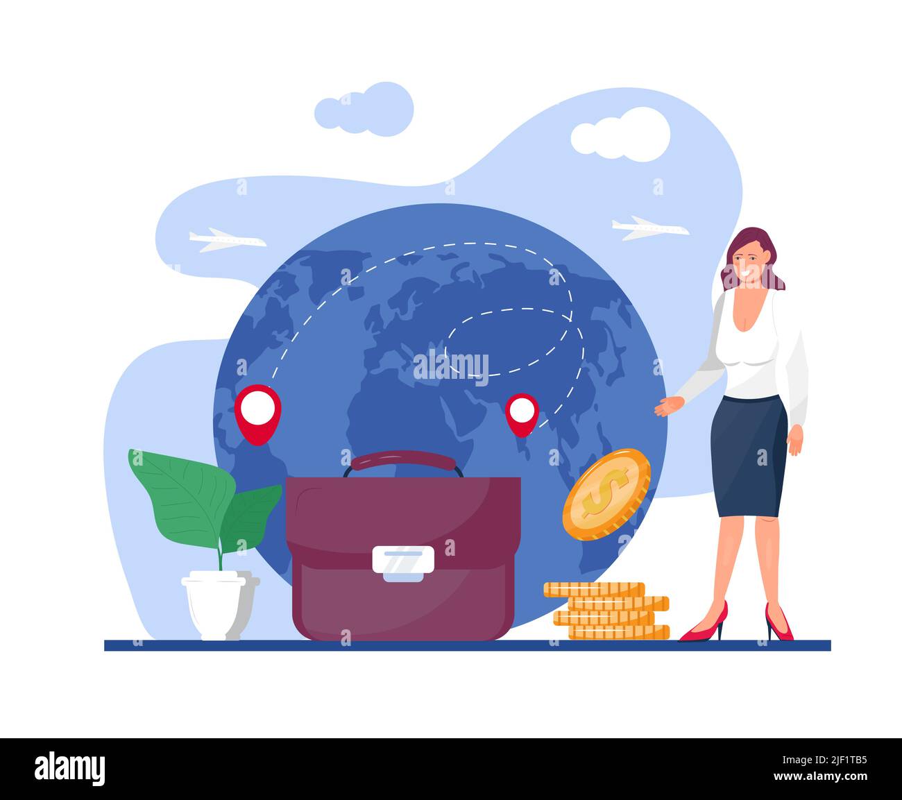 Digital nomad world map hi-res stock photography and images - Alamy