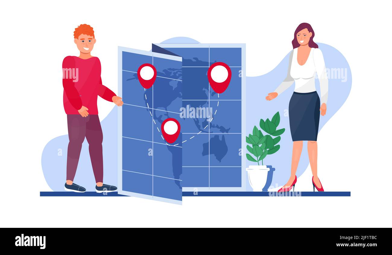 Digital nomad world map hi-res stock photography and images - Alamy