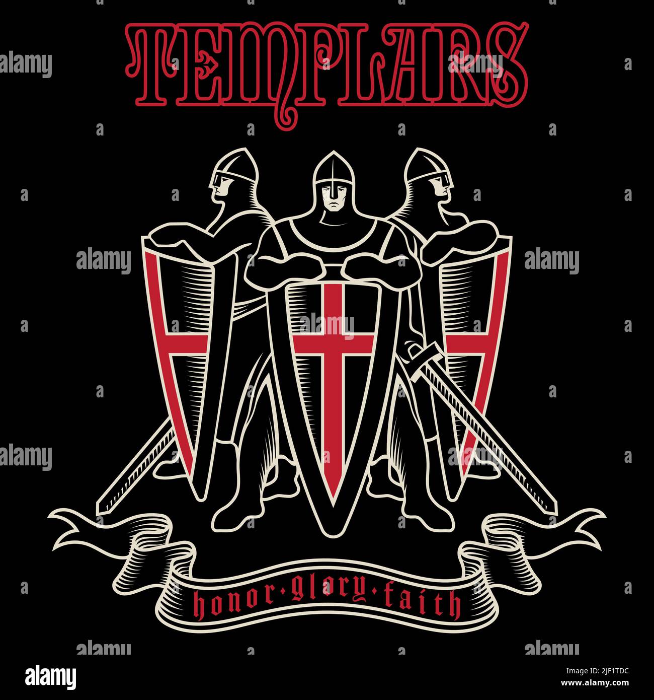 Templar knight Stock Vector Images - Alamy