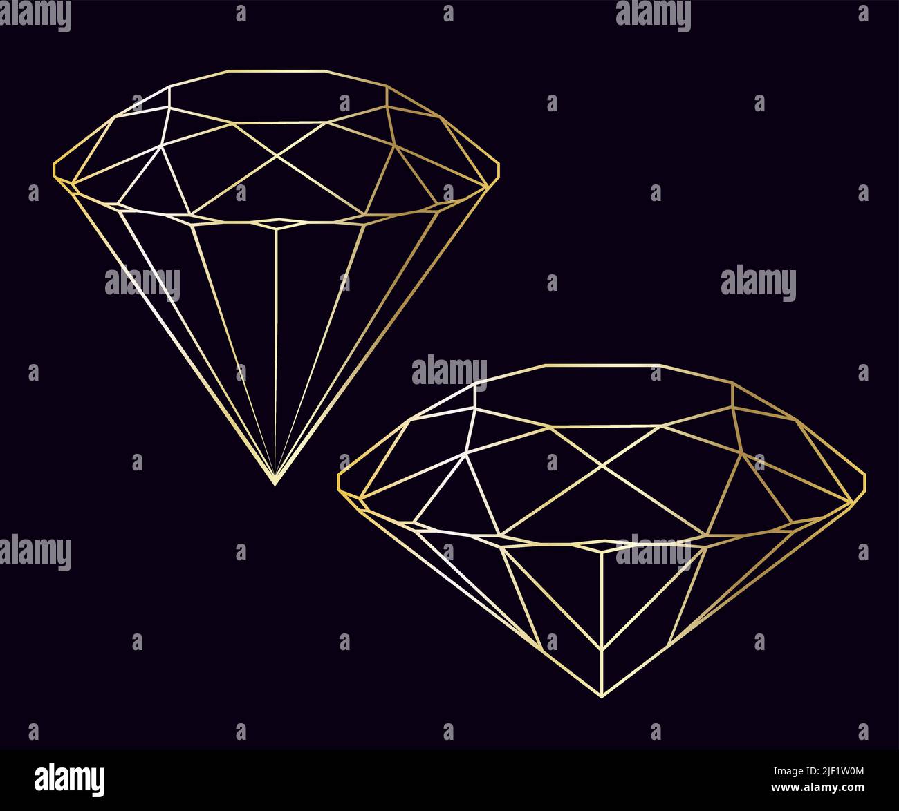 Vector luxury crystal diamond shape.Geometric Premium Glitter Icon ...