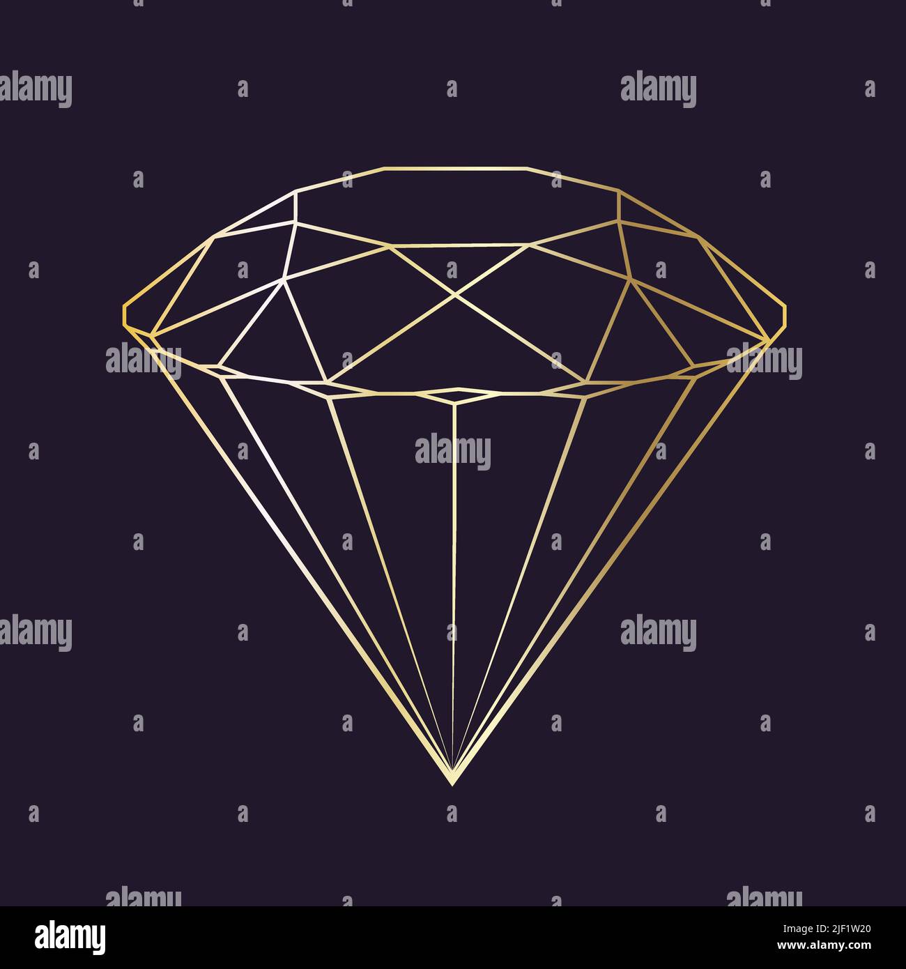 Vector luxury crystal diamond shape.Geometric Premium Glitter Icon ...