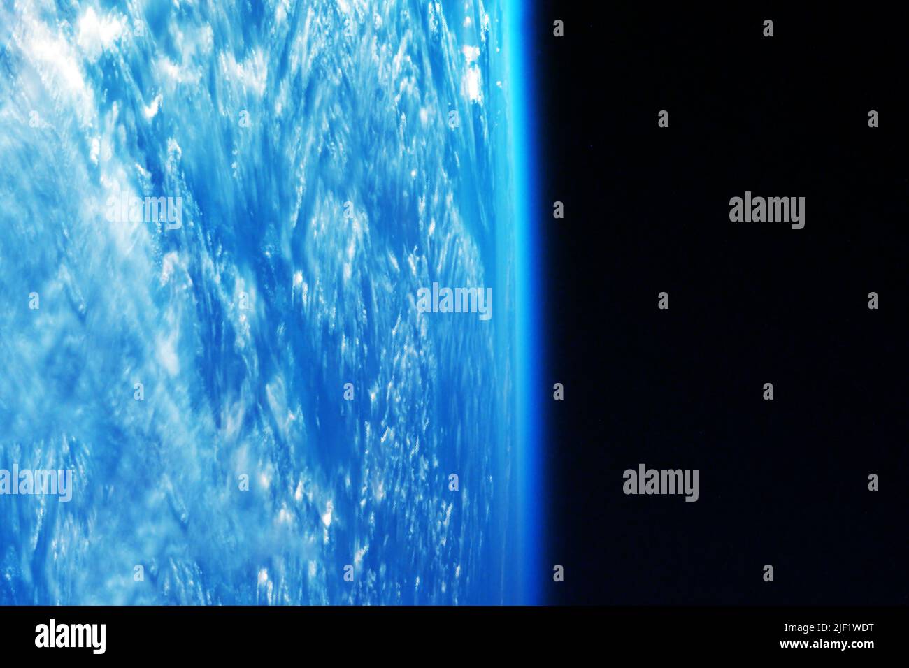 Earth's atmosphere from space. Elements of this image furnished by NASA ...