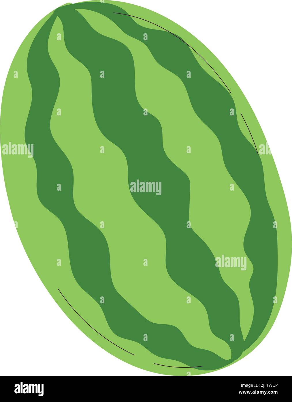 Isolated sketch of a watermelon icon Flat design Vector Stock Vector ...