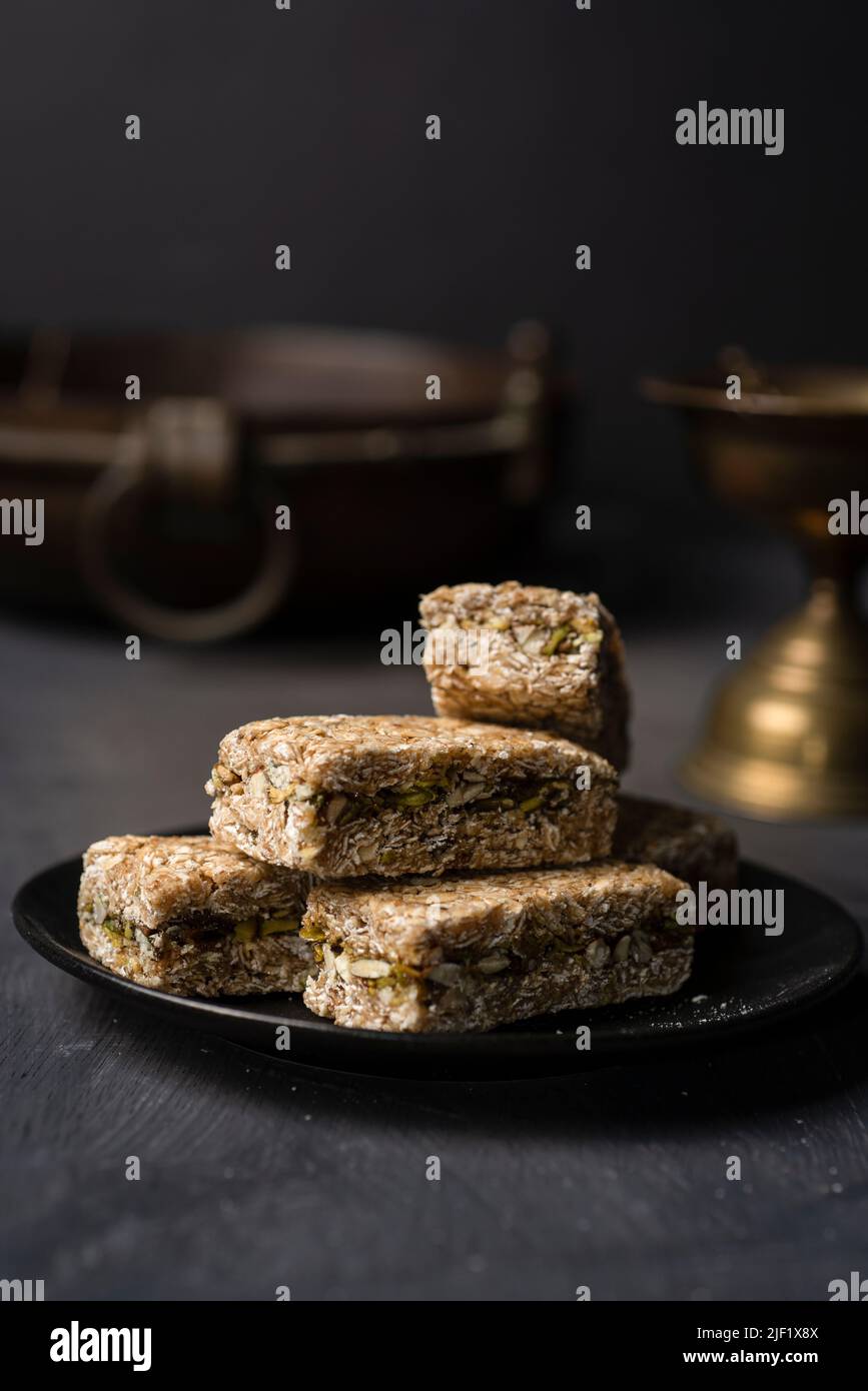 Oatmeal chocolate bars hi-res stock photography and images - Alamy