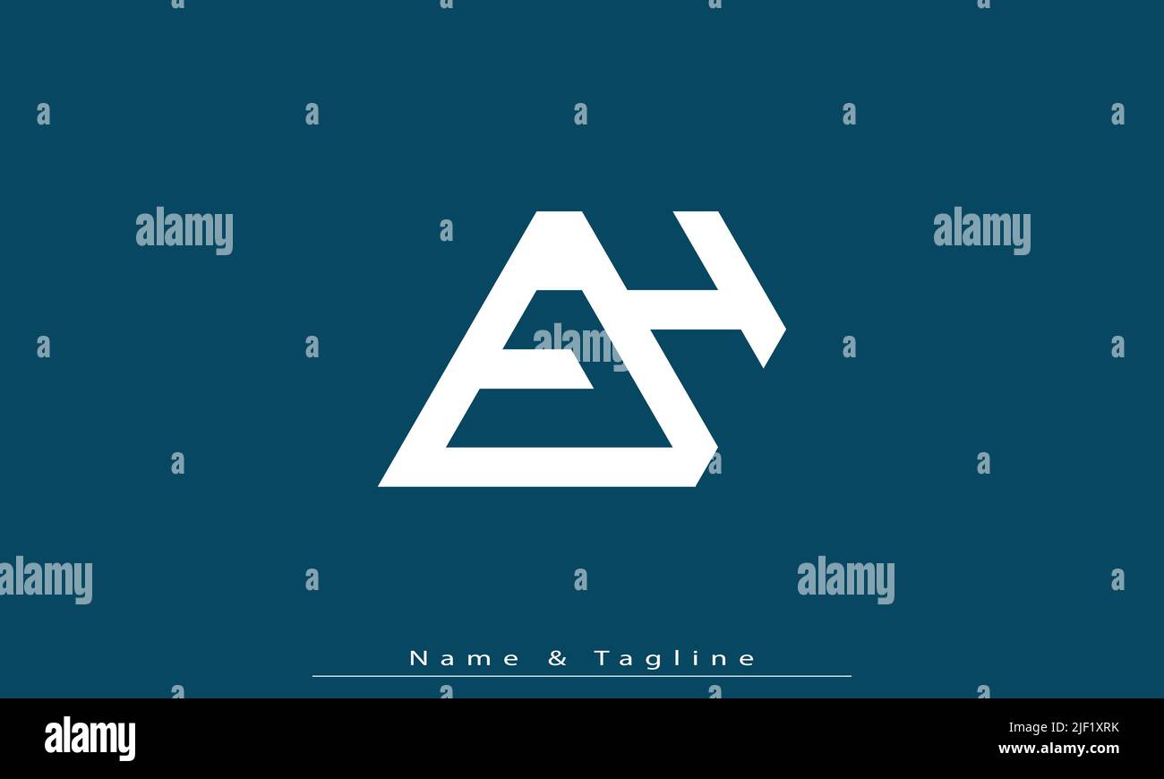 Alphabet letters Initials Monogram logo EH , HE Stock Vector Image ...
