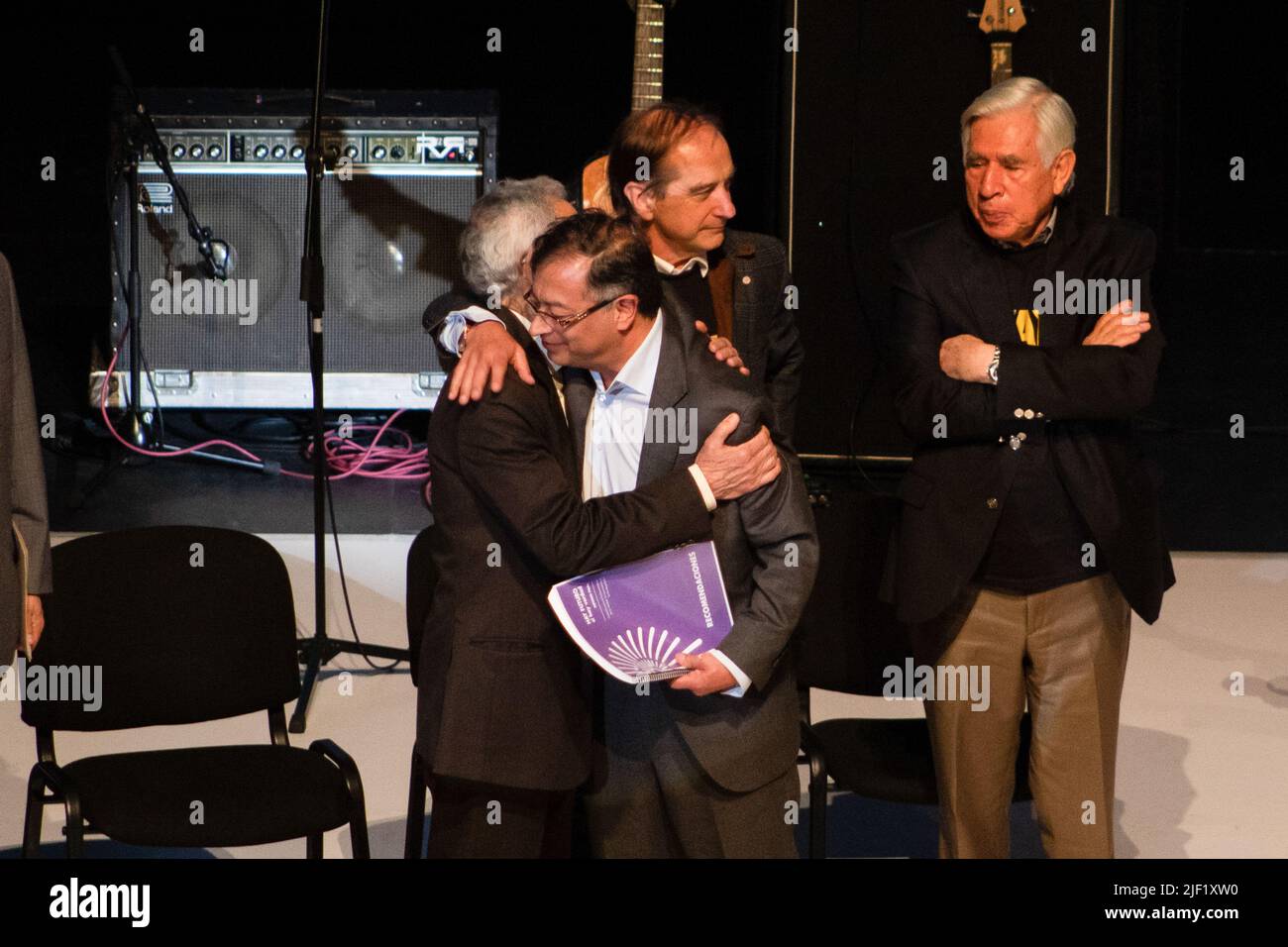 President of the Truth Commission Francisco de Roux gives a press ...