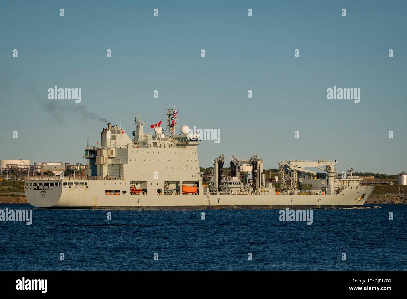 Leased Royal Canadian Navy supply vessel MV Asterix, owned by Federal ...
