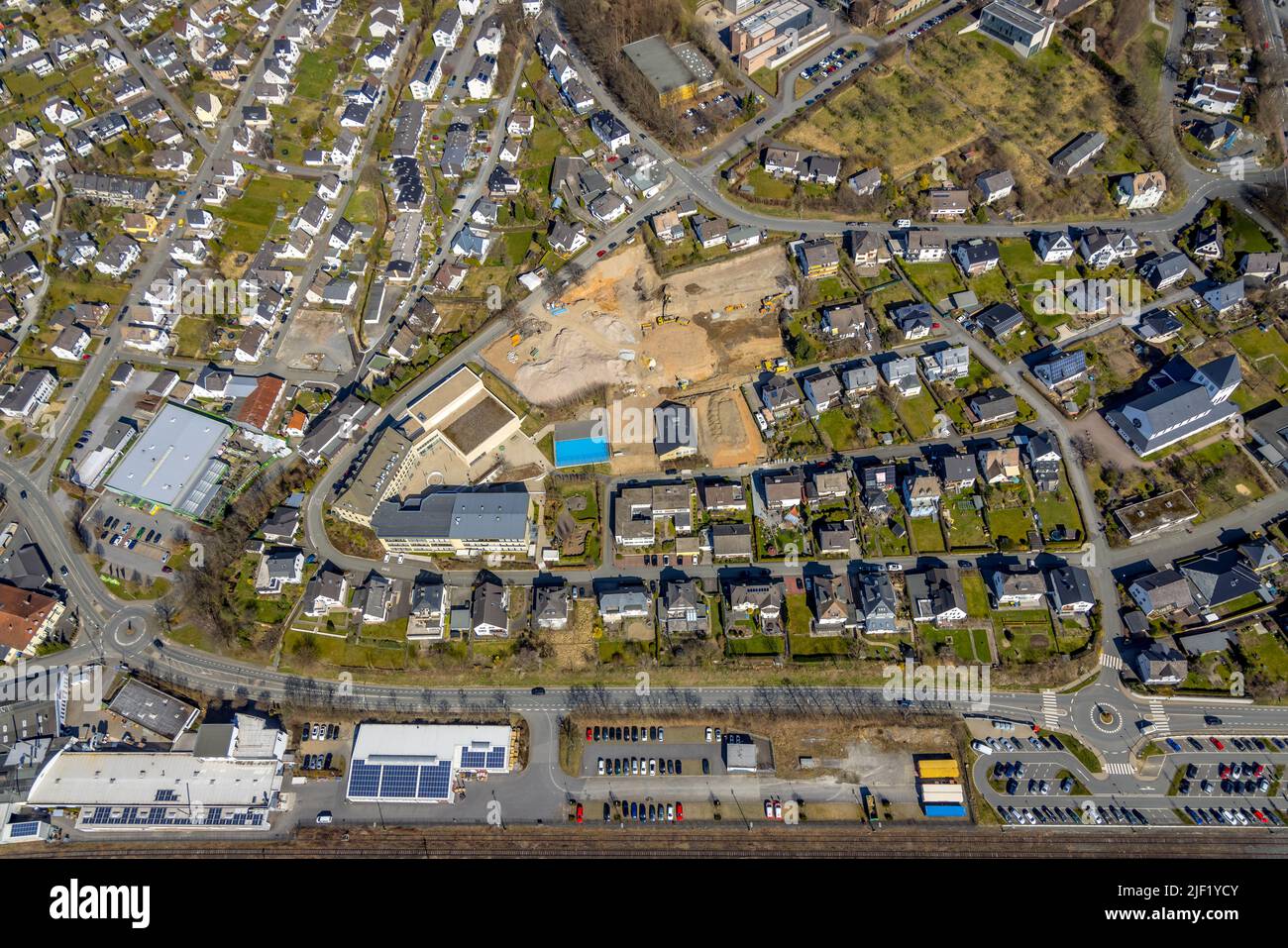 Construction site an klocken kapelle und st walburga realschule hi-res ...