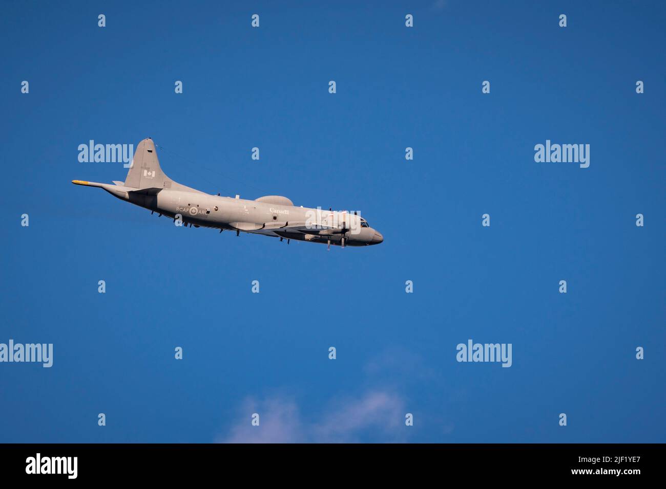 Royal Canadian Air Force CP-140 Aurora aircraft flypast Stock Photo - Alamy