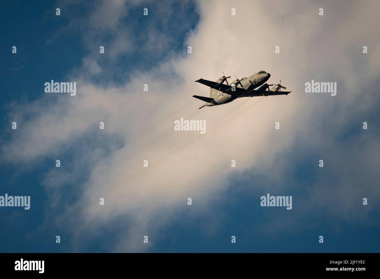 Royal Canadian Air Force CP-140 Aurora aircraft flypast Stock Photo - Alamy