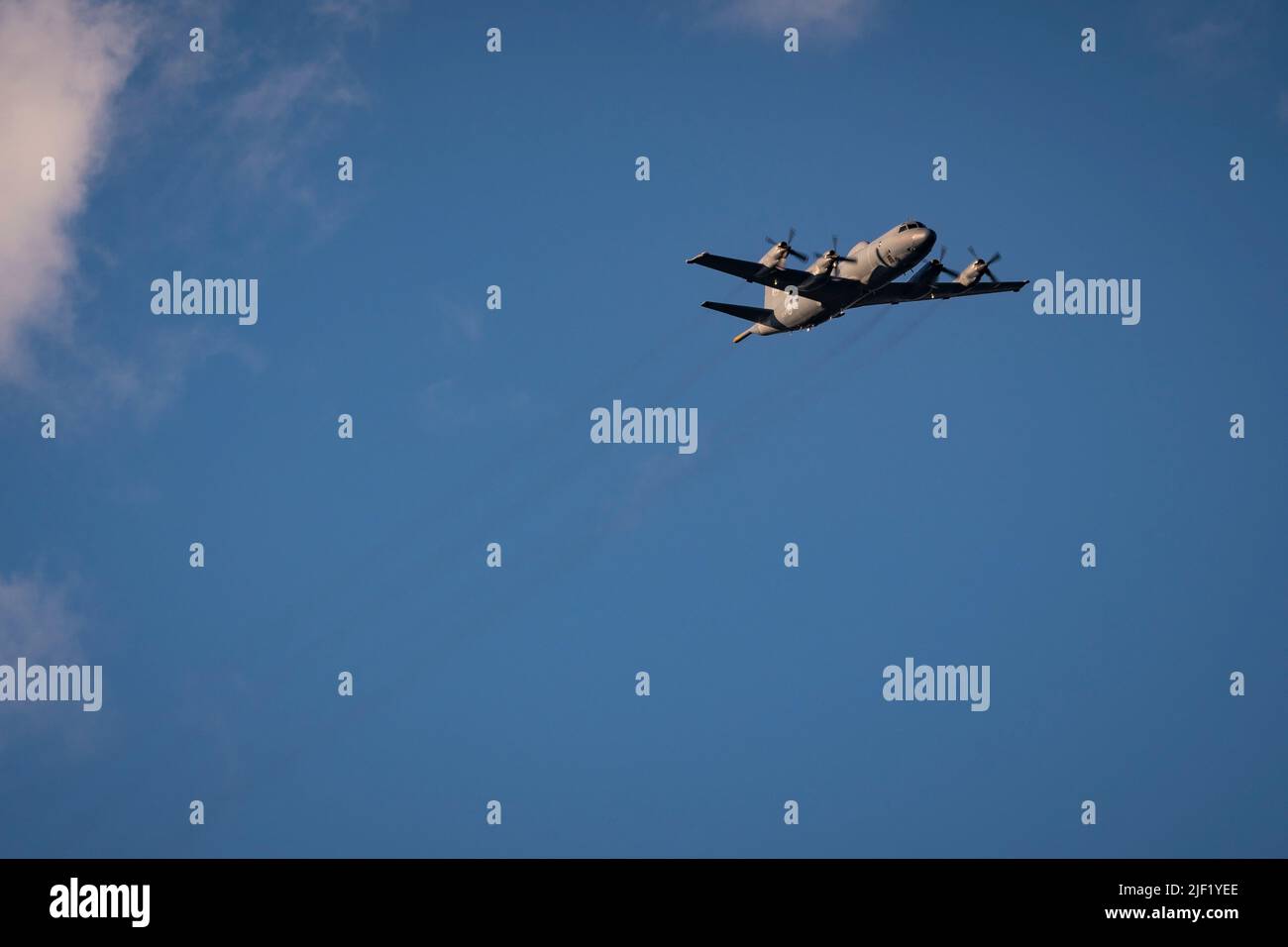 Royal Canadian Air Force CP-140 Aurora aircraft flypast Stock Photo - Alamy