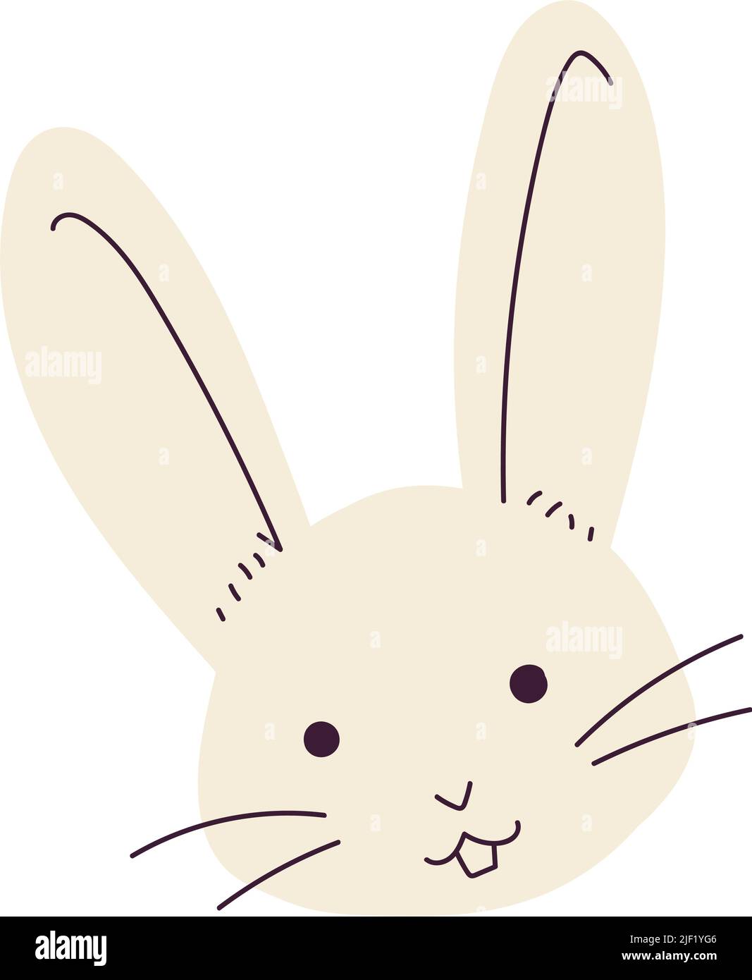 Isolated sketch of a cute rabbit Vector Stock Vector Image & Art - Alamy