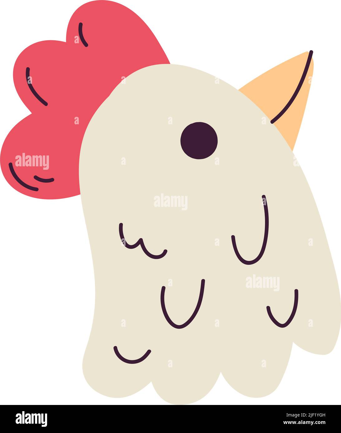 Isolated sketch of a chicken avatar Vector Stock Vector Image & Art - Alamy