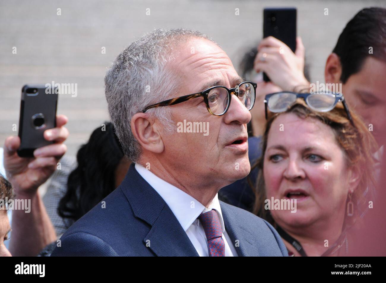 Kevin Maxwell speaks after the sentencing of Ghislaine Maxwell at ...